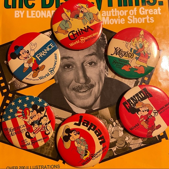 Disney | Other | Vintage Disney Epcot Button Bundle | Poshmark